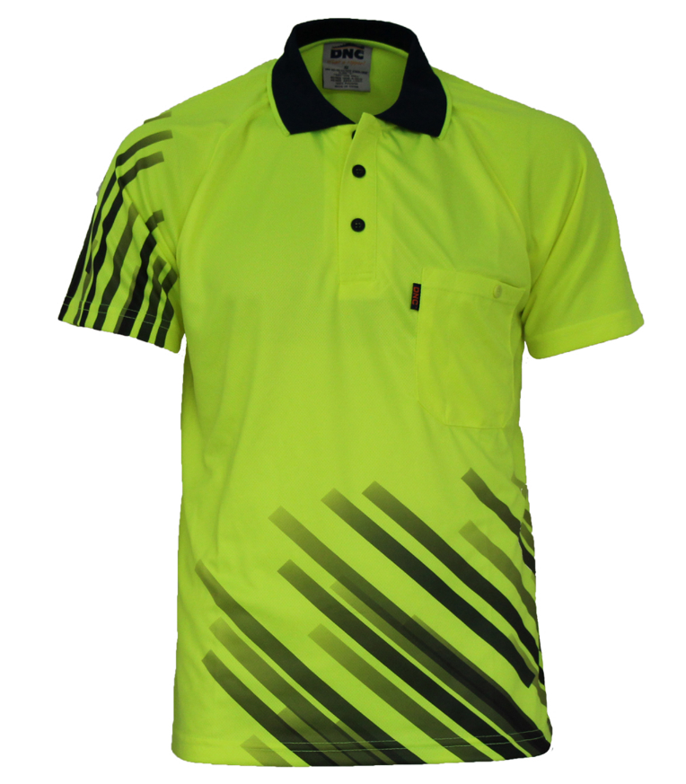 Hi Vis Sublimated Stripe Polo | Hunters 1866